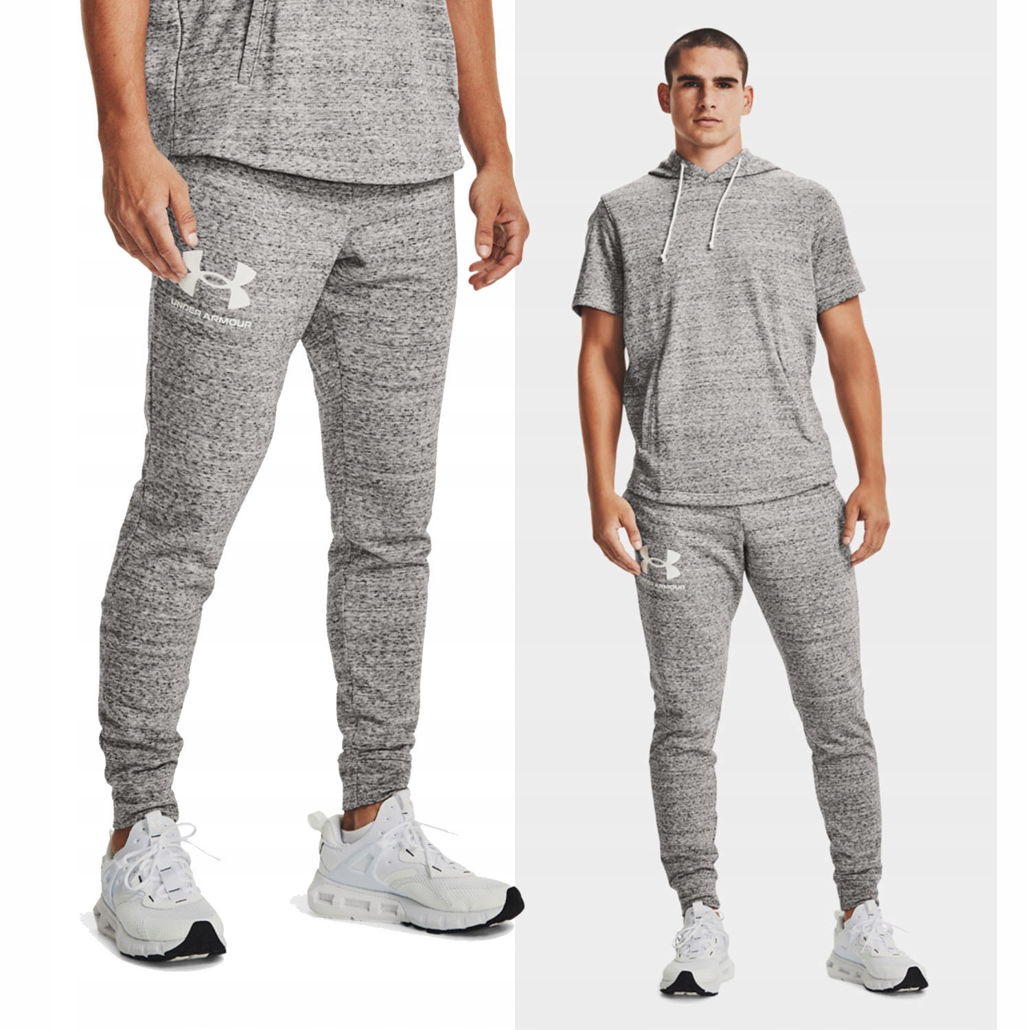 SPODNIE DRESOWE MĘSKIE UNDER ARMOUR DRESY SPORTOWE BAWEŁNA 1361642 ...
