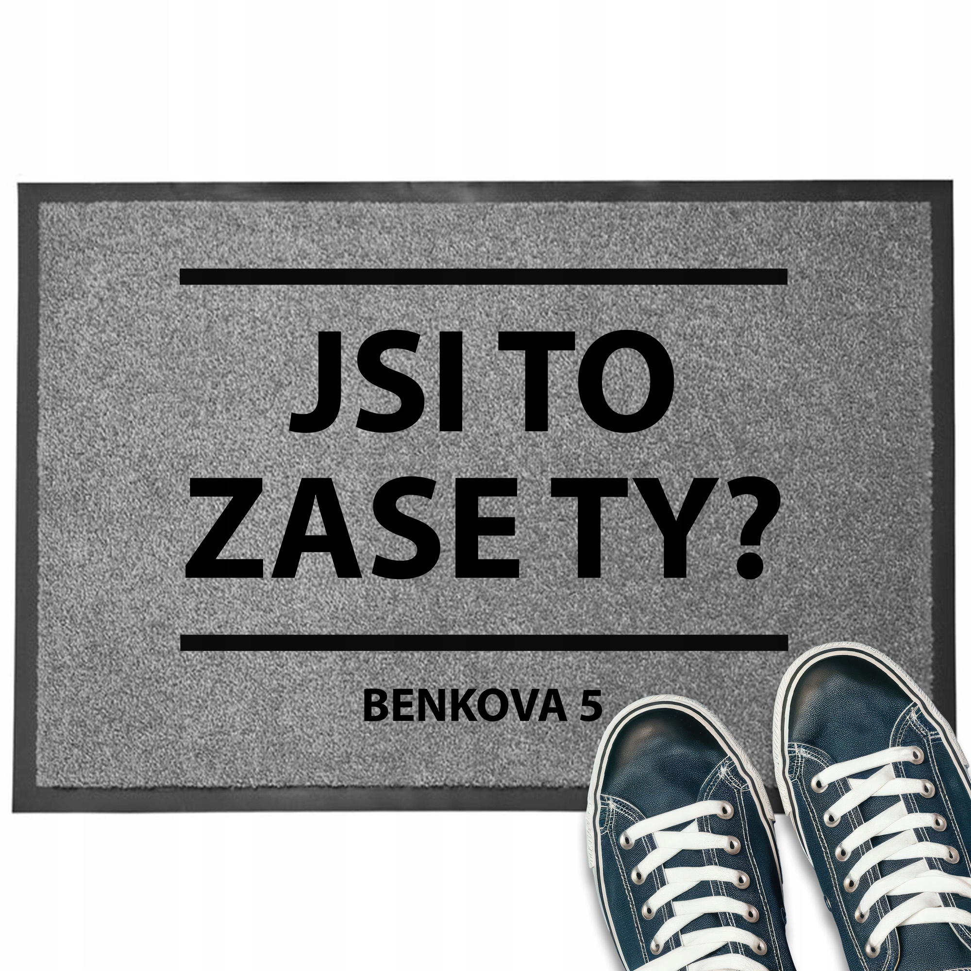 ROHOŽKA 40X60 MONOCHROM | VSTUPNÁ VAŠA ADRESA PERSONALIZOVANÁ MIX WZ za 17.00EUR - Allegro