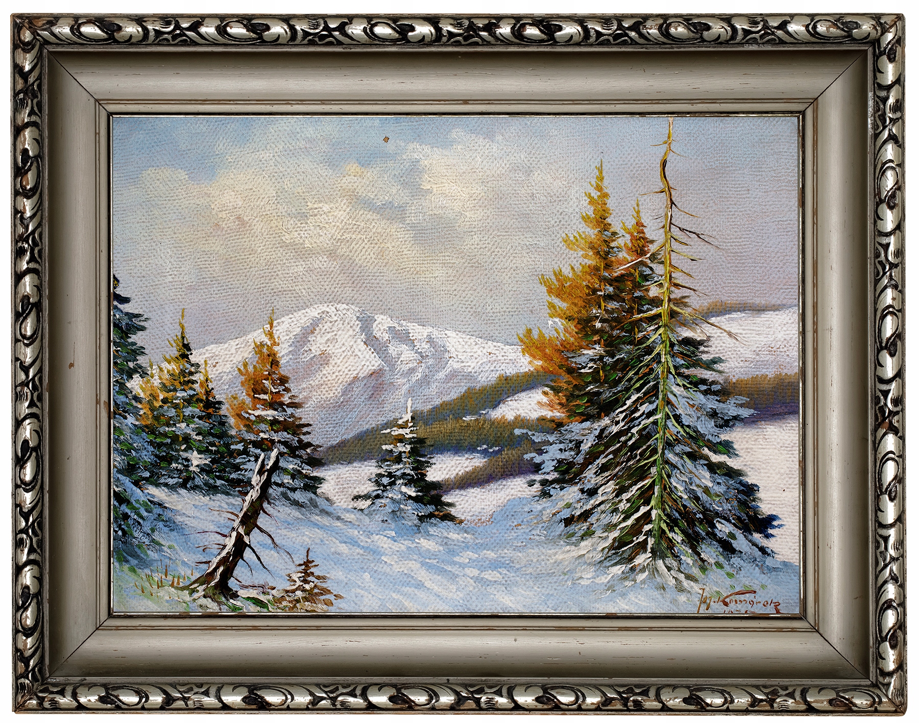 KARKONOSZE 1935 JAROSLAV KOMAREK (1897-) STARY OBRAZ OLEJNY 17100504995 ...