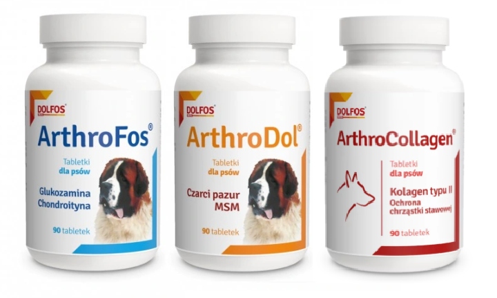 DOLFOS ARTHROFOS ARTHRODOL ARTHROCOLLAGEN komplet po 90 tabletek (5902232645910) • Cena, Opinie ...