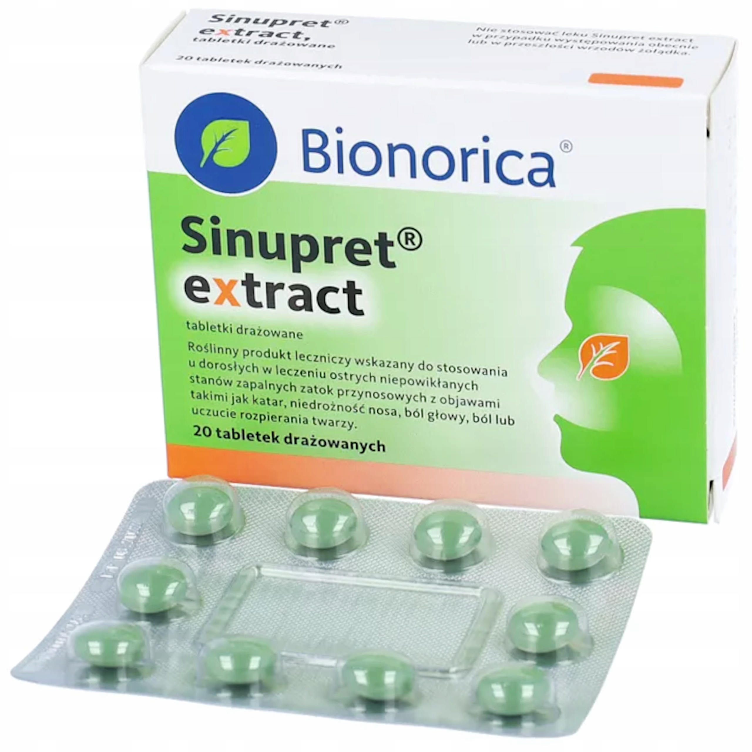 Sinupret Extract Lek na zatoki katar 20 tab. (4029799167394) • Cena ...