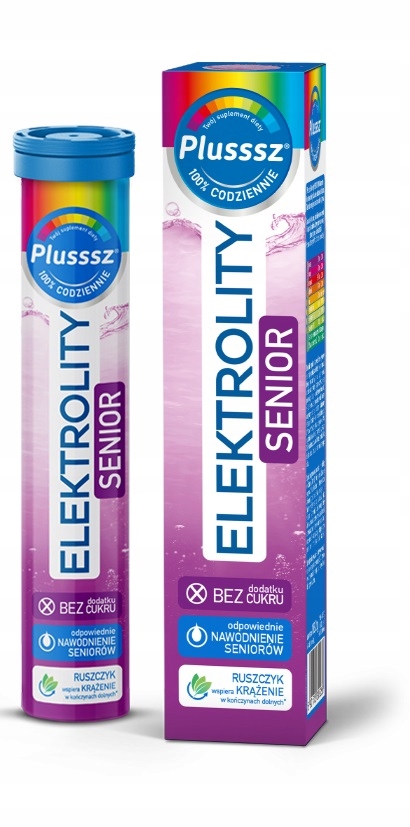 Plusssz Elektrolity SENIOR 100% Complex 24 Tabletki Musujące Bez Cukru ...