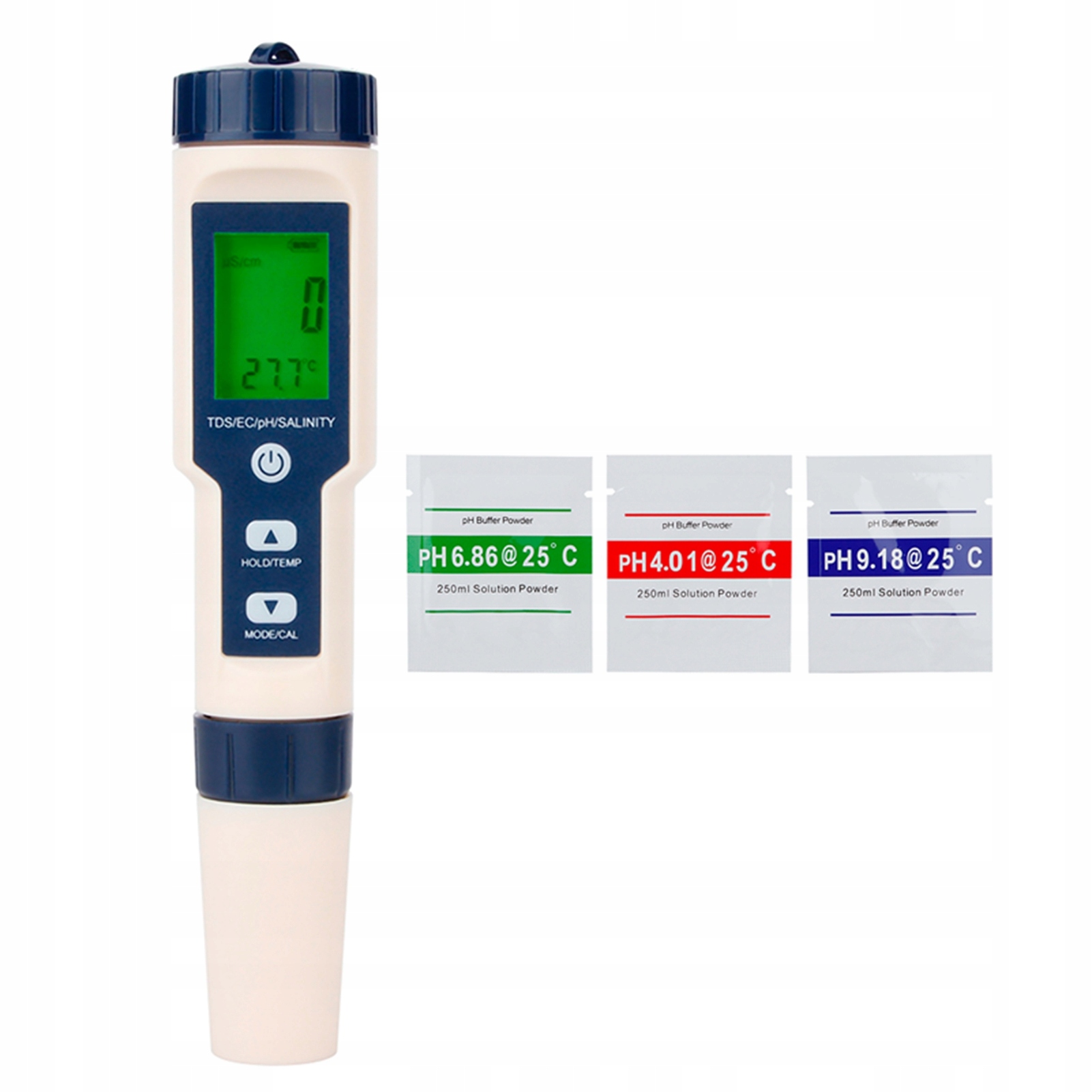 ELEKTRONICZNY MIERNIK PH TDS EC TEMP SALT TESTER (0063417785113) • Cena ...