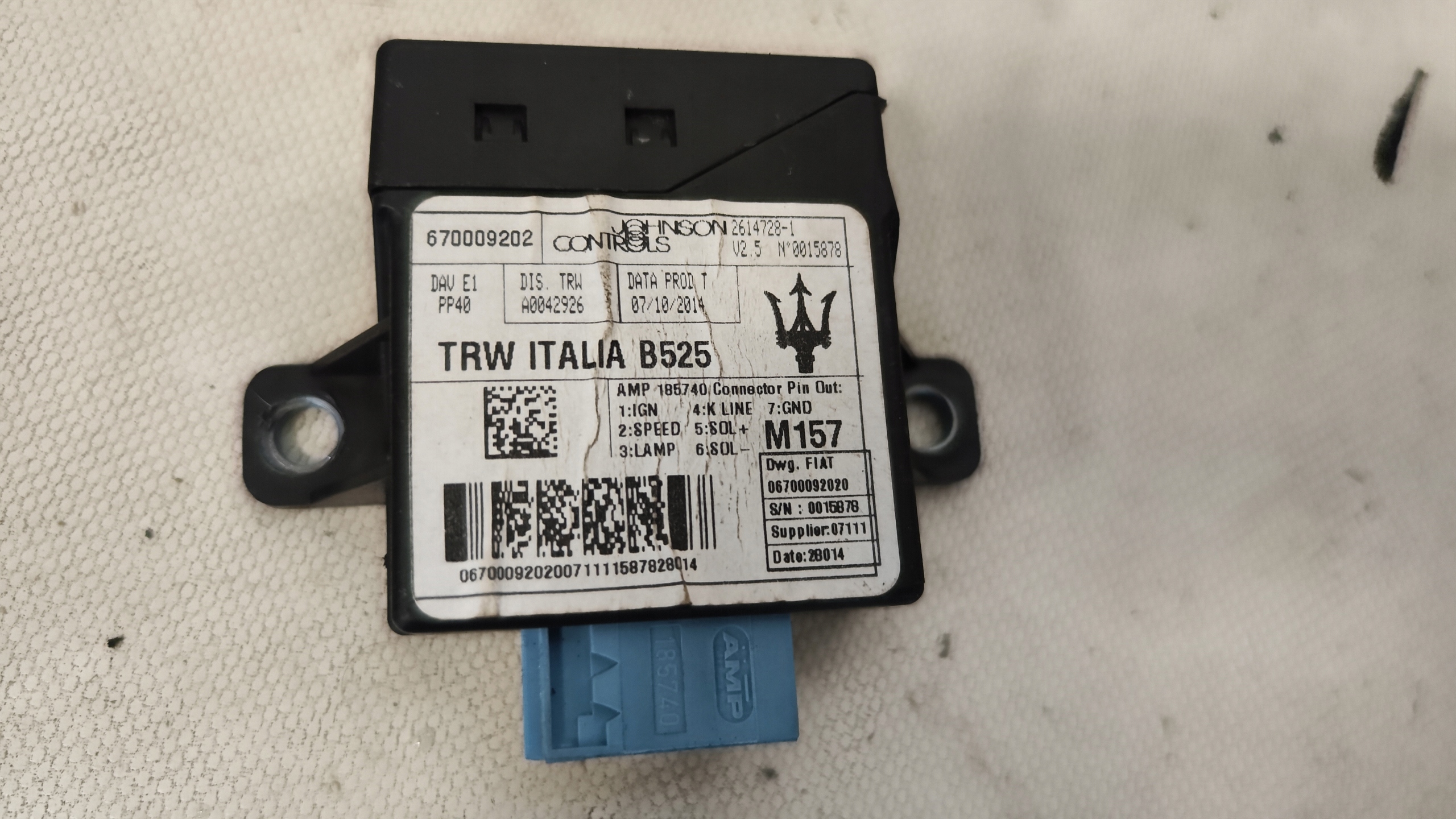 Moduł sterownik sensor Maserati OE 670009202 za 449.00PLN z Zagościniec ...