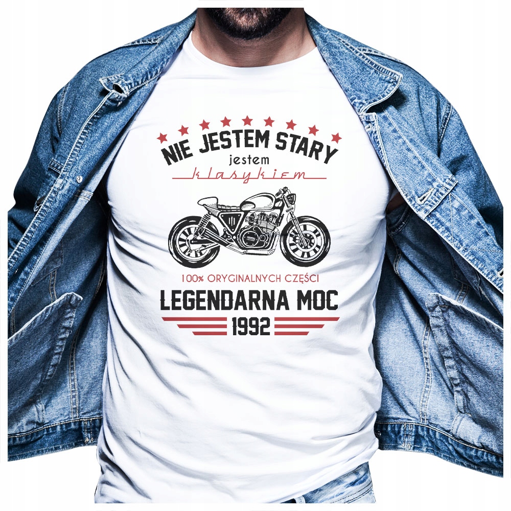 KOSZULKA URODZINY 30 40 50 60 70 LAT PREZENT L • Cena, Opinie • T-shirty 13669543173 • Allegro