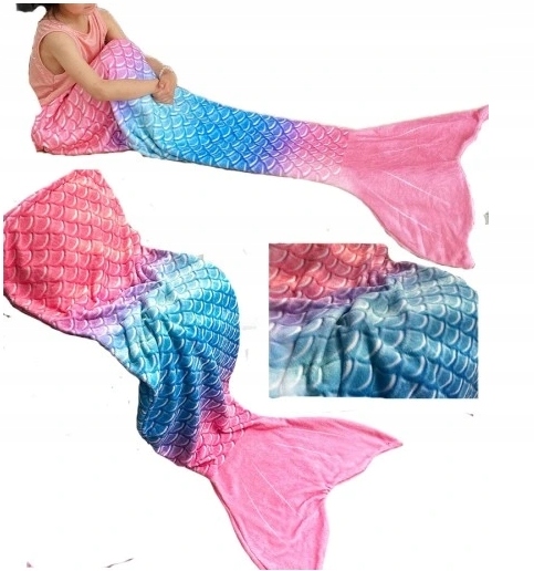 Kocyk Syreni Ogon dla Dzieci - Niska cena na Allegro.pl