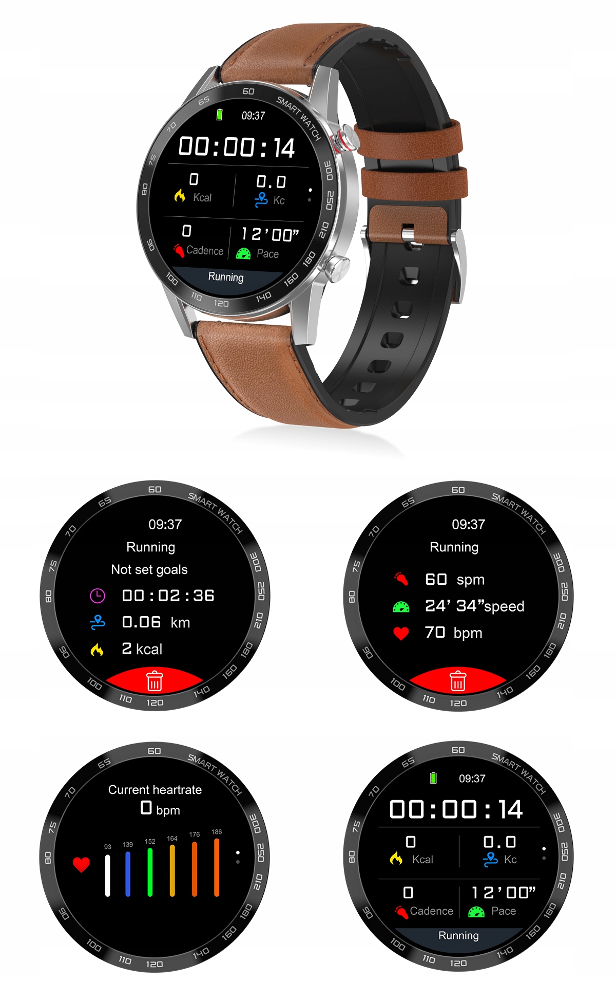 ZEGAREK SMARTWATCH DT95 CIŚNIENIE EKG ROZMOWY POL MENU - Jamlux