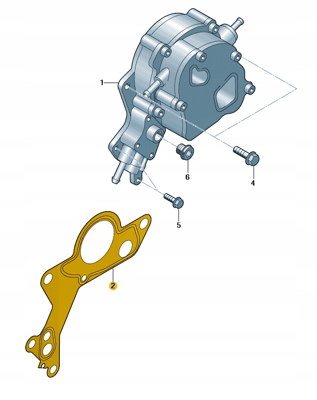 Audi OE 06E145215A uszczelka pompy vacu - porównaj ceny - Allegro.pl