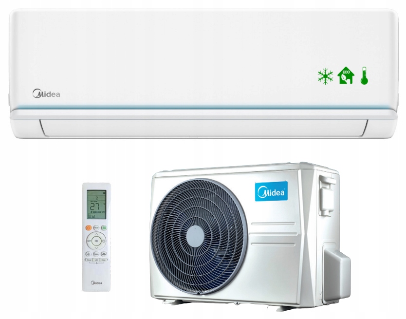 Klimatyzator Midea Blanc Pro 3 5 KW • Cena, Opinie 13780829668 • Allegro