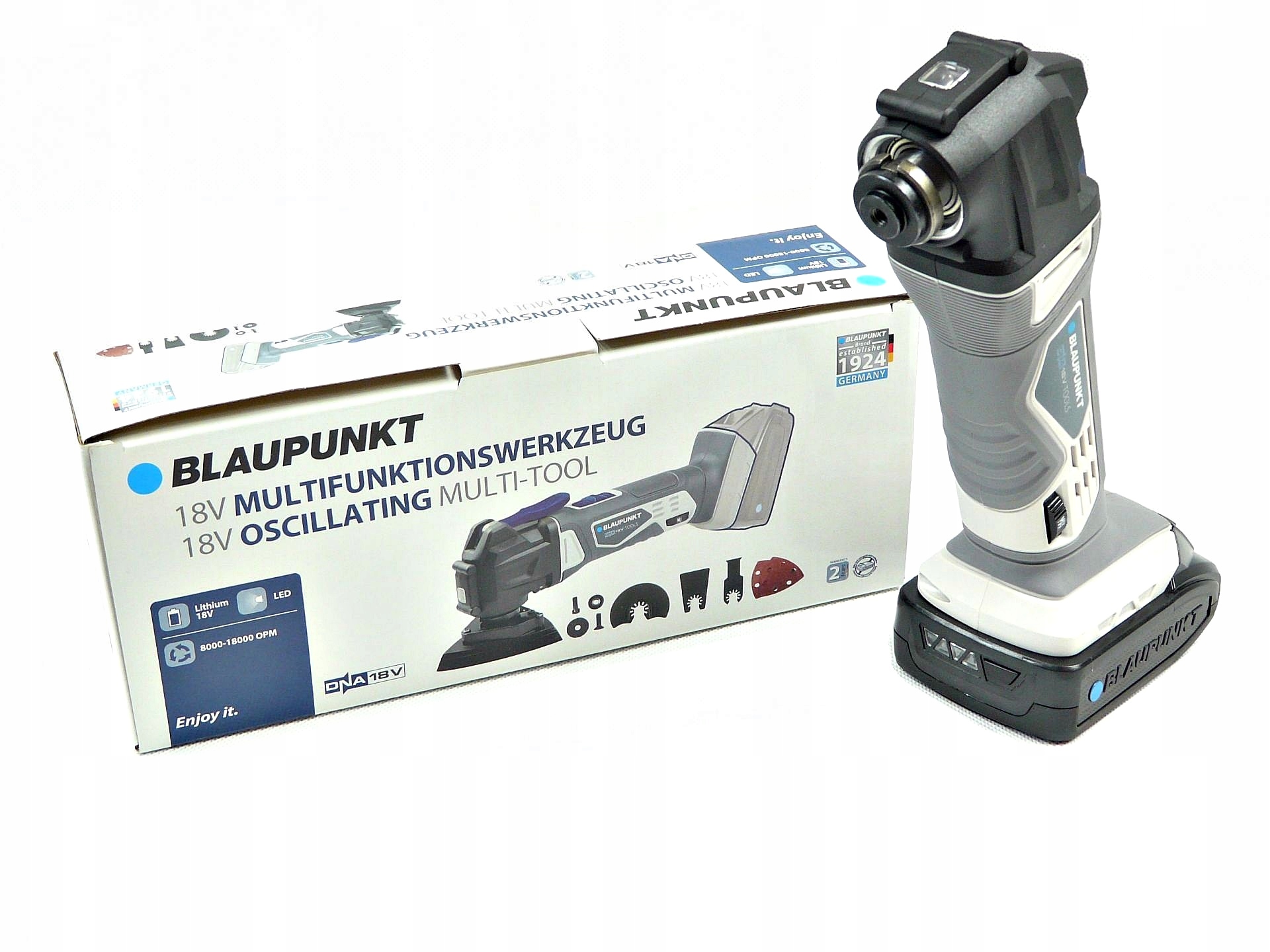 Wielofunkcyjne narzędzie oscylacyjne 18V Blaupunkt (BP-5122BTO) • Cena ... Wielofunkcyjne narzędzie oscylacyjne 18V Blaupunkt (BP-5122BTO) • Cena ...