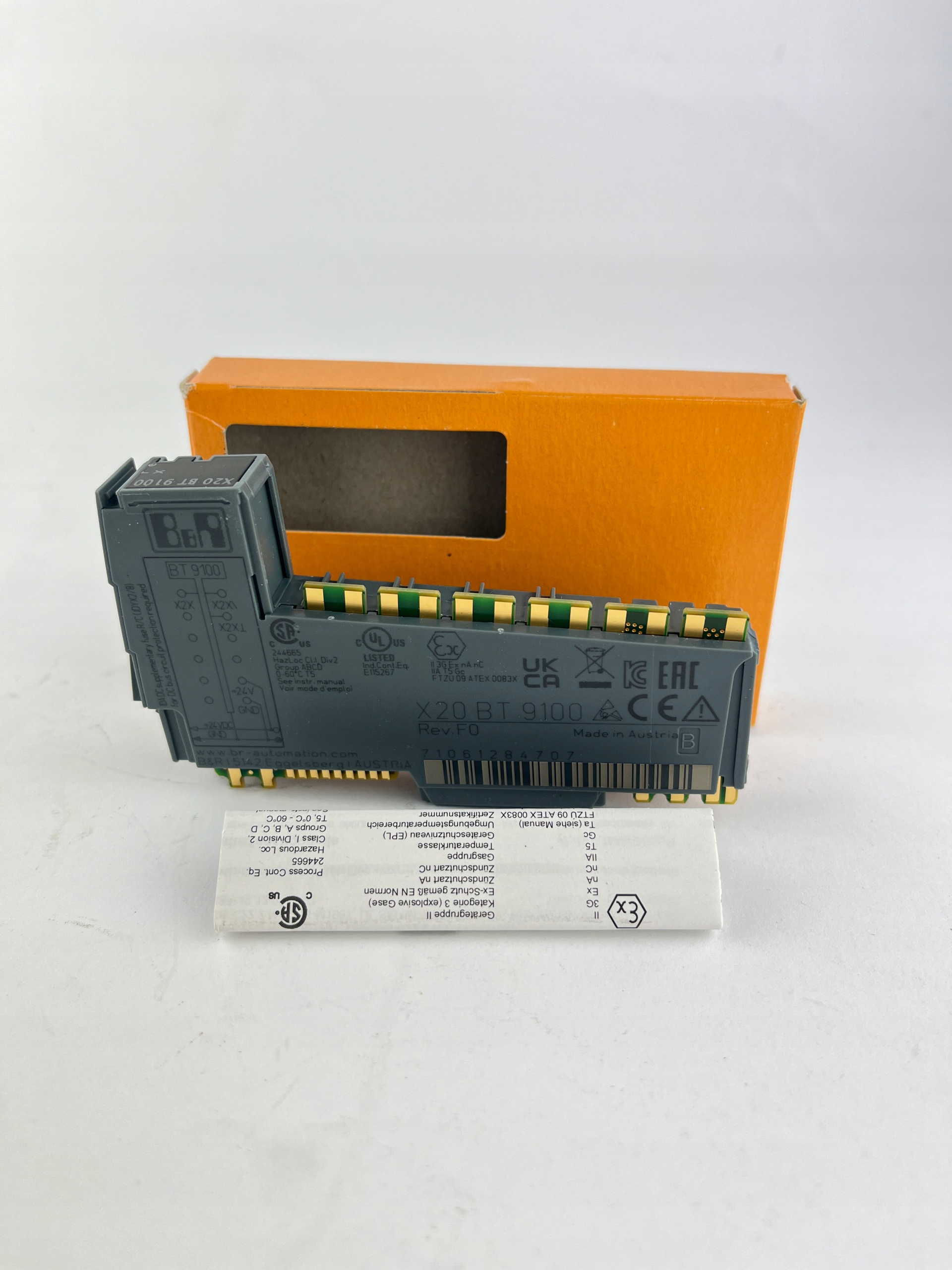 B&R X20 BT 9100 E0 System Bus Transmitter Module X20BT9100 (X20BT9100 ... B&R X20 BT 9100 E0 System Bus Transmitter Module X20BT9100 (X20BT9100 ...
