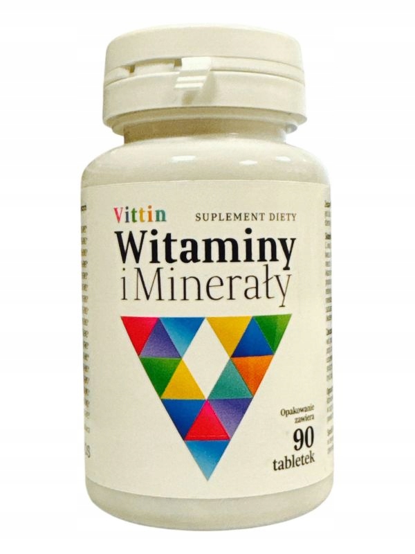 Vittin Vitamíny a minerály, 90 tablet za 89.00CZK - Allegro