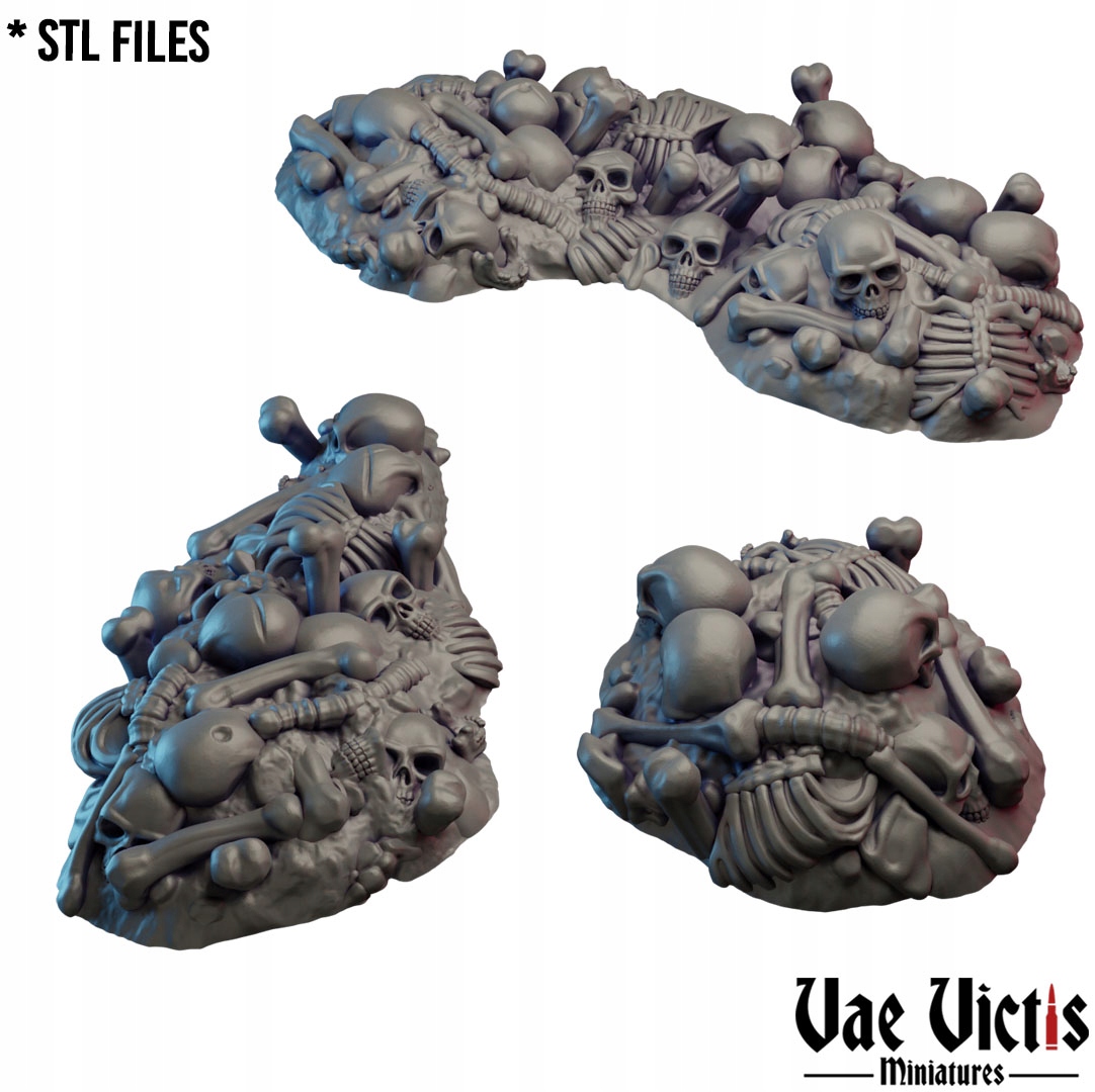 Bone Piles - x1 - RPG DnD D&D Pathfinder - minifakturapl - Stan: Nowy ...