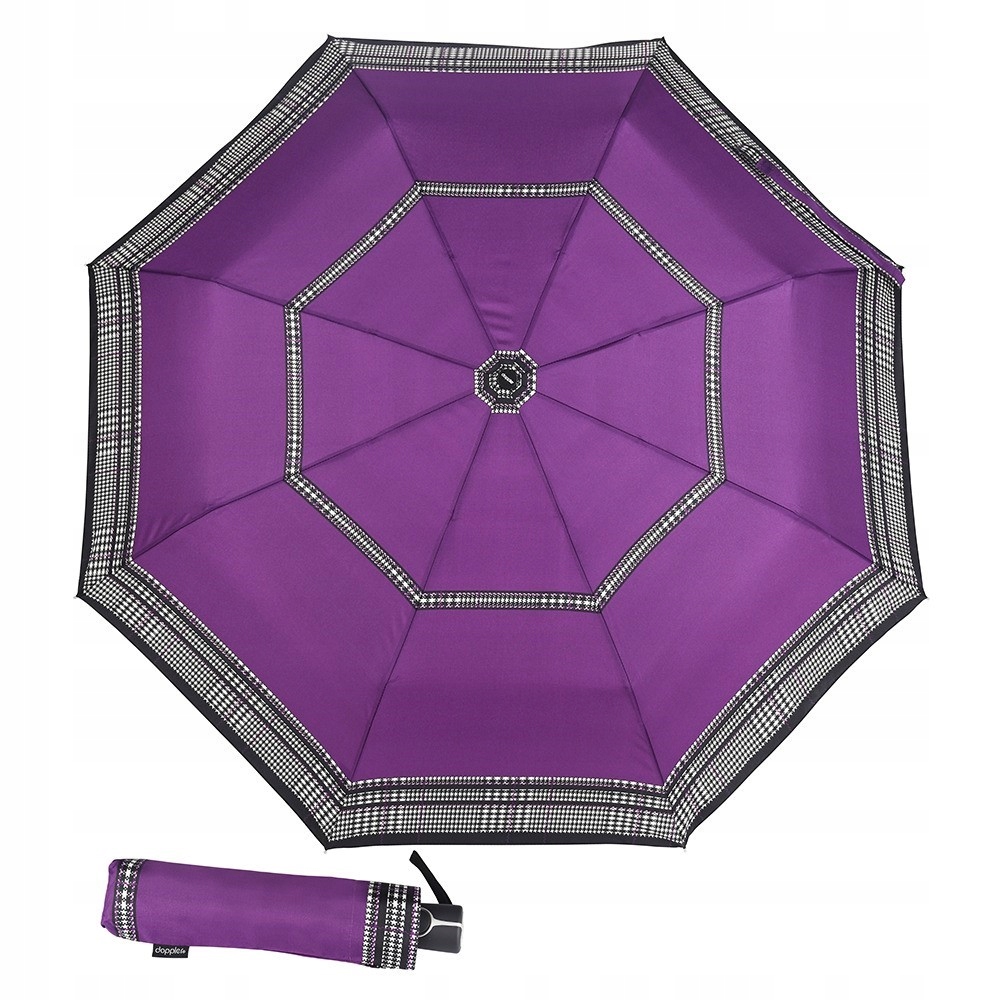 Parasolka damska składana mini automat pepitka parasol na PREZENT ... Parasolka damska składana mini automat pepitka parasol na PREZENT ...