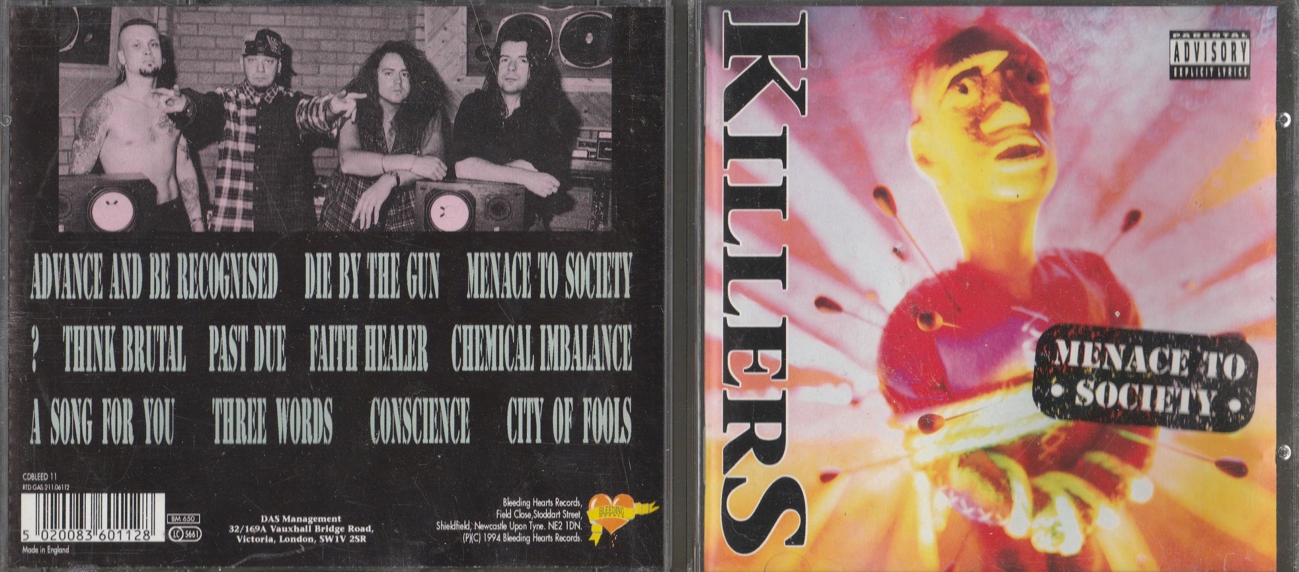 CD Killers - Menace To Society 1994 I Wydanie Paul Di'Anno Iron Maiden_____ 15877538775 - Sklepy ...
