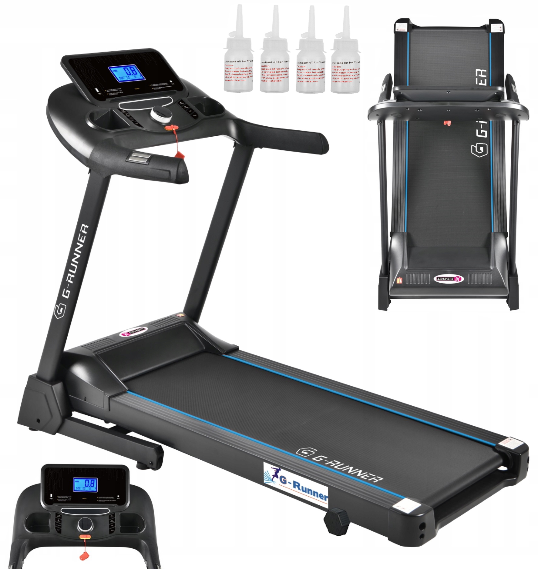 BIEŻNIA ELEKTRYCZNA DOMOWA G-RUNNER 690 WZNIOS USB SKŁADANA MOCNA DO ...