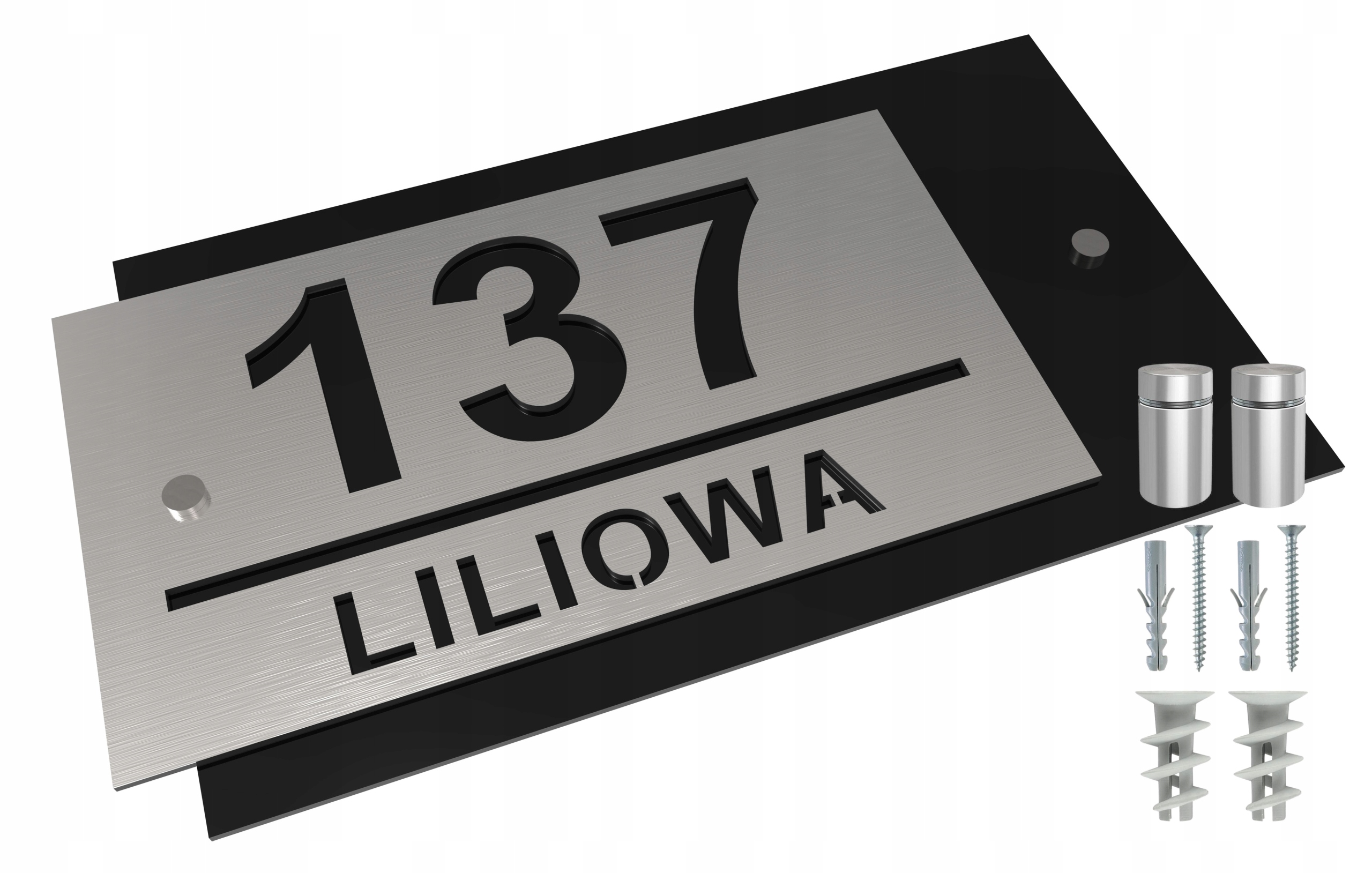 Tabliczka Tablica ADRESOWA 3D Numer na dom SZYLD (TA02) • Cena, Opinie ...