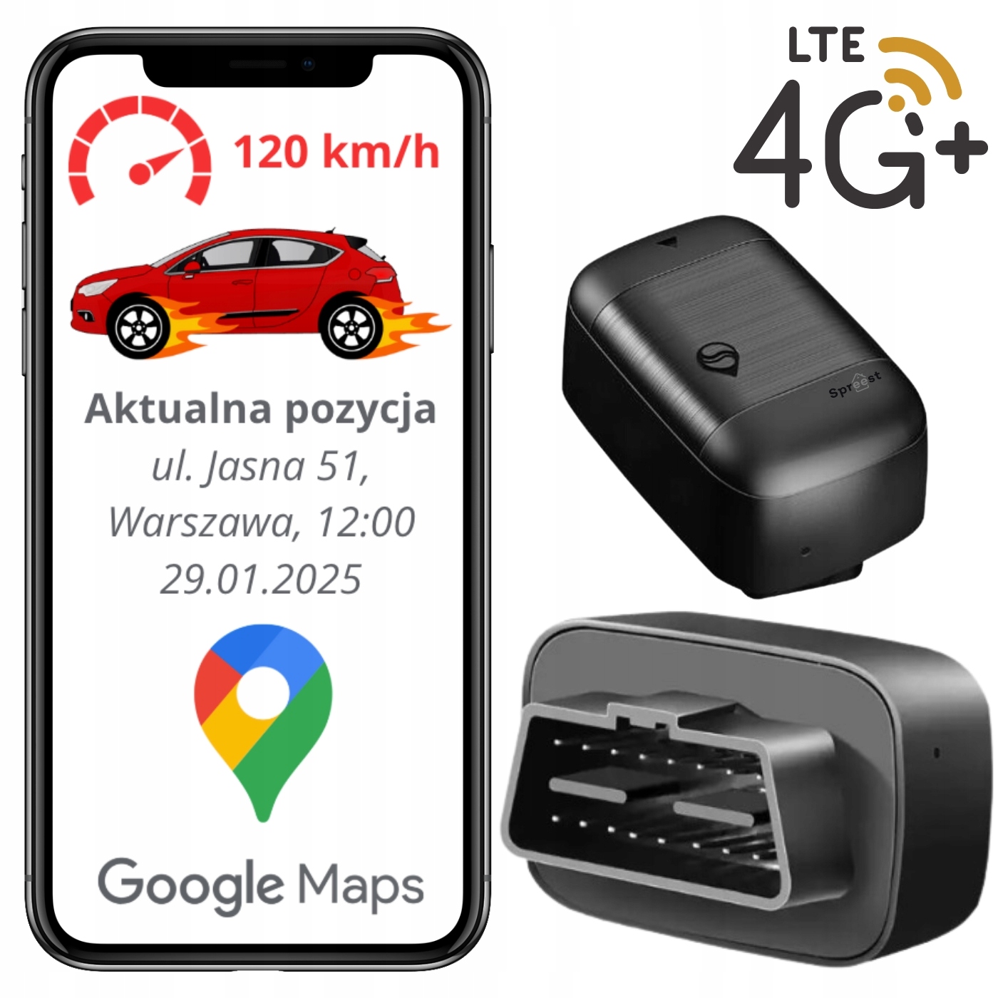 Obd 4g w Lokalizatory GPS do samochodów i motocykli - Allegro.pl