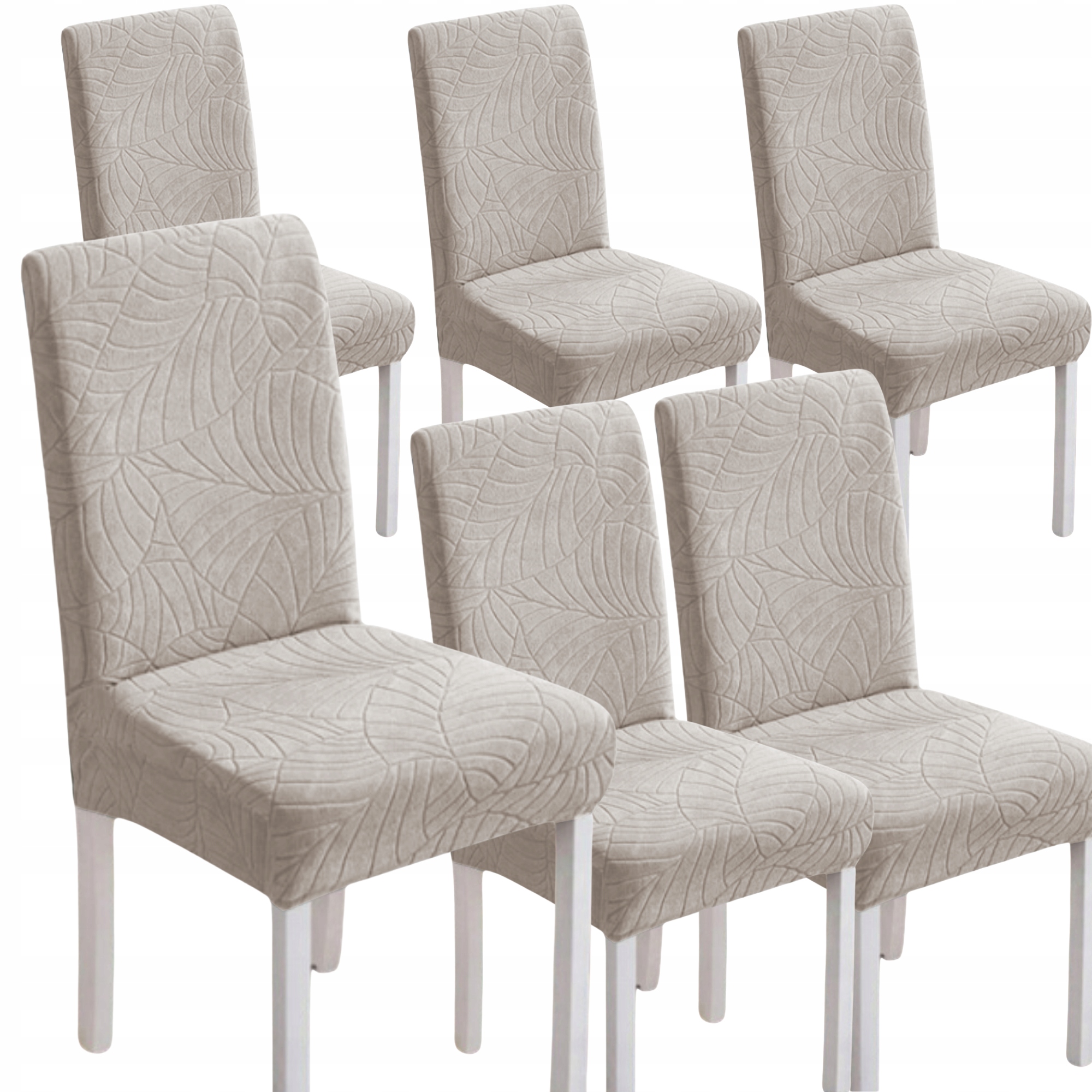 Poťah na stoličku Ubieramy-meble CHLADNÁ BÉŽOVÁ - Allegro