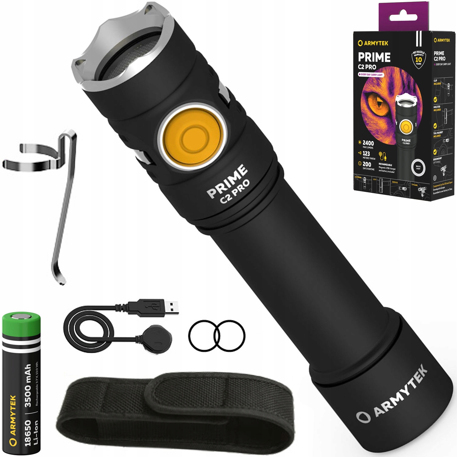 Latarka Armytek PRIME C2 PRO 2400lm - 6957713003450 - 13137850676 - Allegro