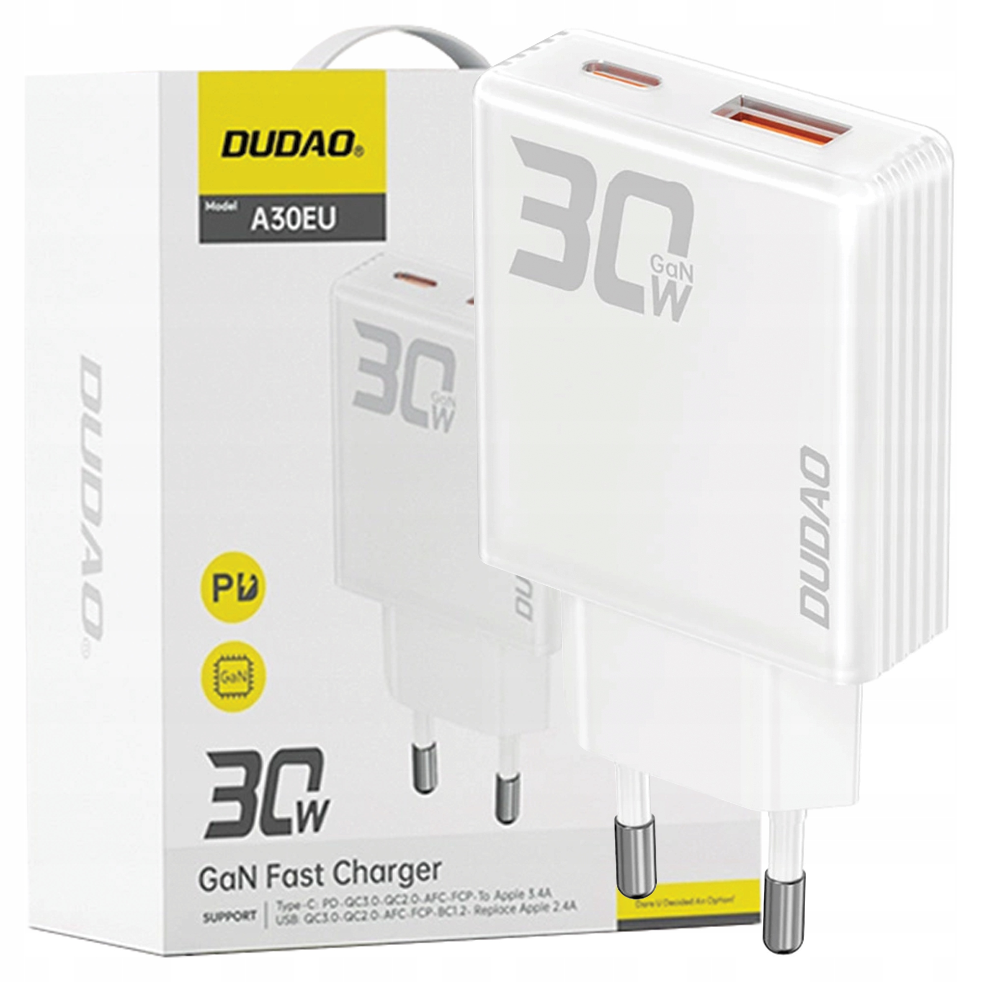 DUDAO ŁADOWARKA SIECIOWA ADAPTER PRZEJŚCIÓWKA USB A USB C DO SMARTFONA 30W - Sklep, Opinie, Cena ...