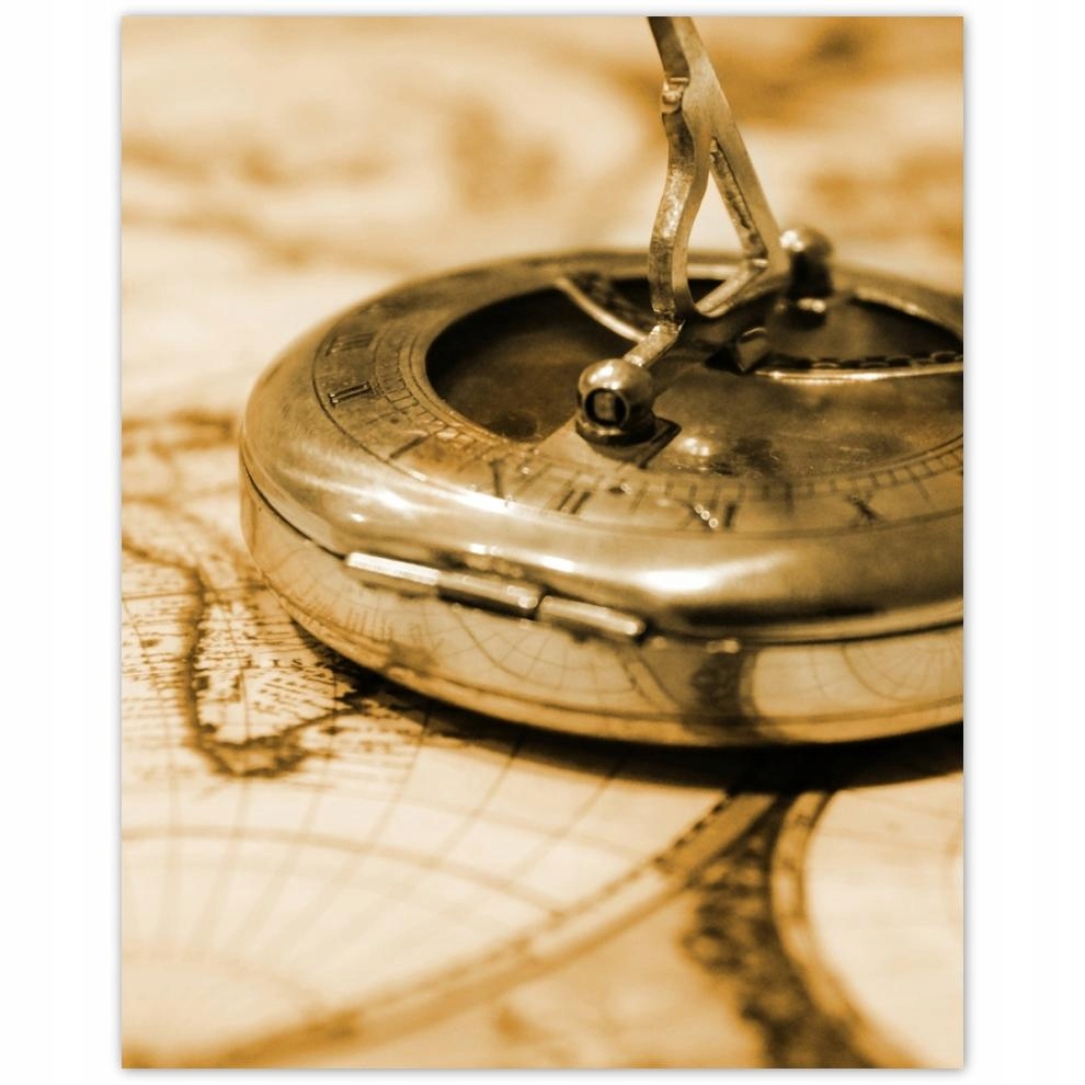 Naklejki 40x50 Kompas na mapie • Cena, Opinie • Naklejki ścienne ...