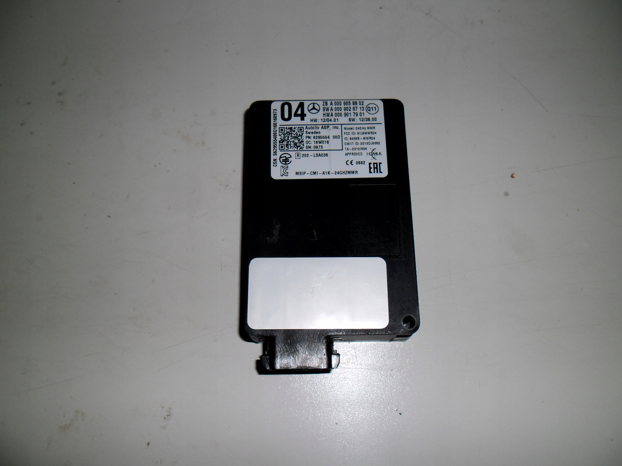 MERCEDES DISTRONIC RADAR SENSOR A0009058104 NOWY ORYGINAŁ za 1999.00PLN ...