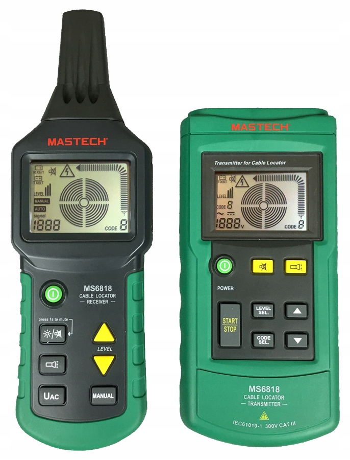 Wykrywacz przewodów Mastech MS6818 z detektorem napięcia, 2000 mm ...