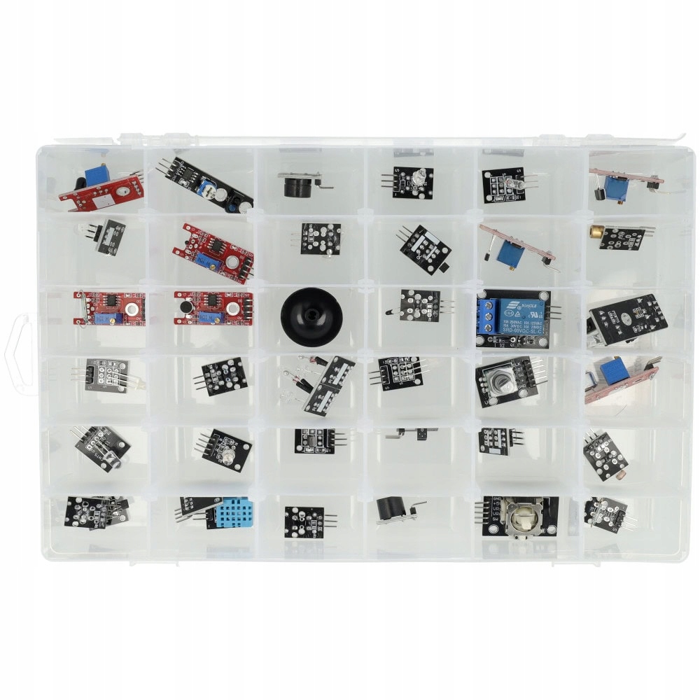 MSALAMON Zestaw 37 modułów do Arduino organizer - Allegro