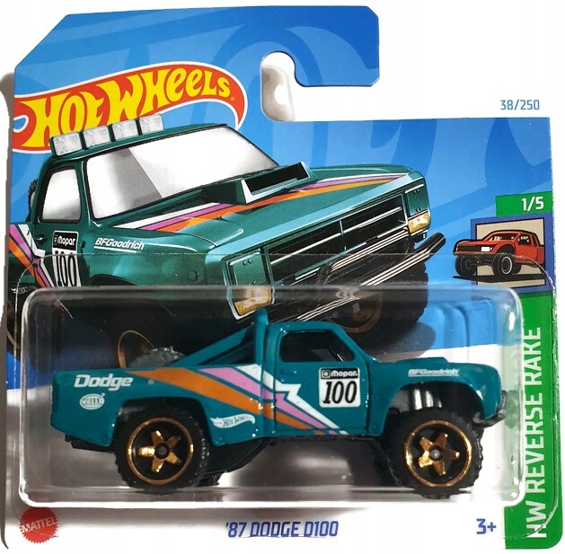 HOT WHEELS '87 DODGE D100 HW REVERSE RAKE 2024 • Cena, Opinie - Allegro