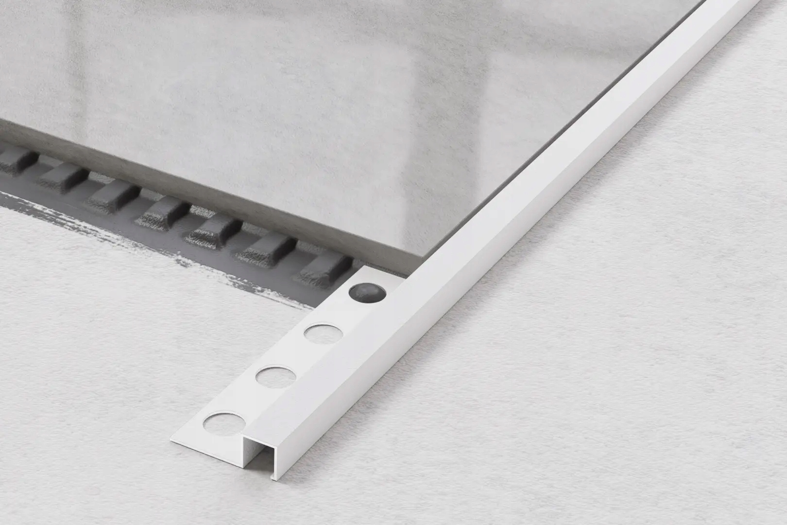 LISTWA NAROŻNA WYKOŃCZENIOWA AIQ ALUMINIOWA BIAŁA MATOWA 10,5 mm x 270 ...