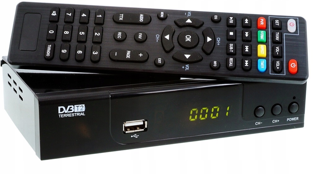 Zestaw DEKODER TUNER DVB-T, DVBT-T2, HEVC, H.265 PVR Dolby Digital + Pilot - Sklep, Opinie, Cena ...