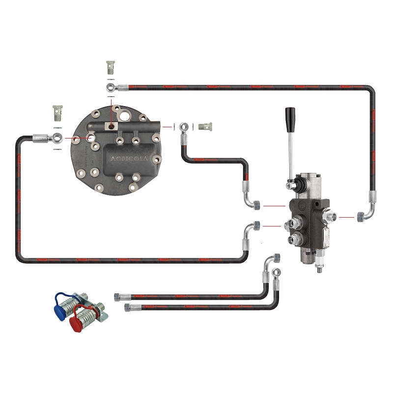 Hydraulika Ursus C-360 C360 pokrywa + rozdzielacz za 918.10PLN z Lubień ...