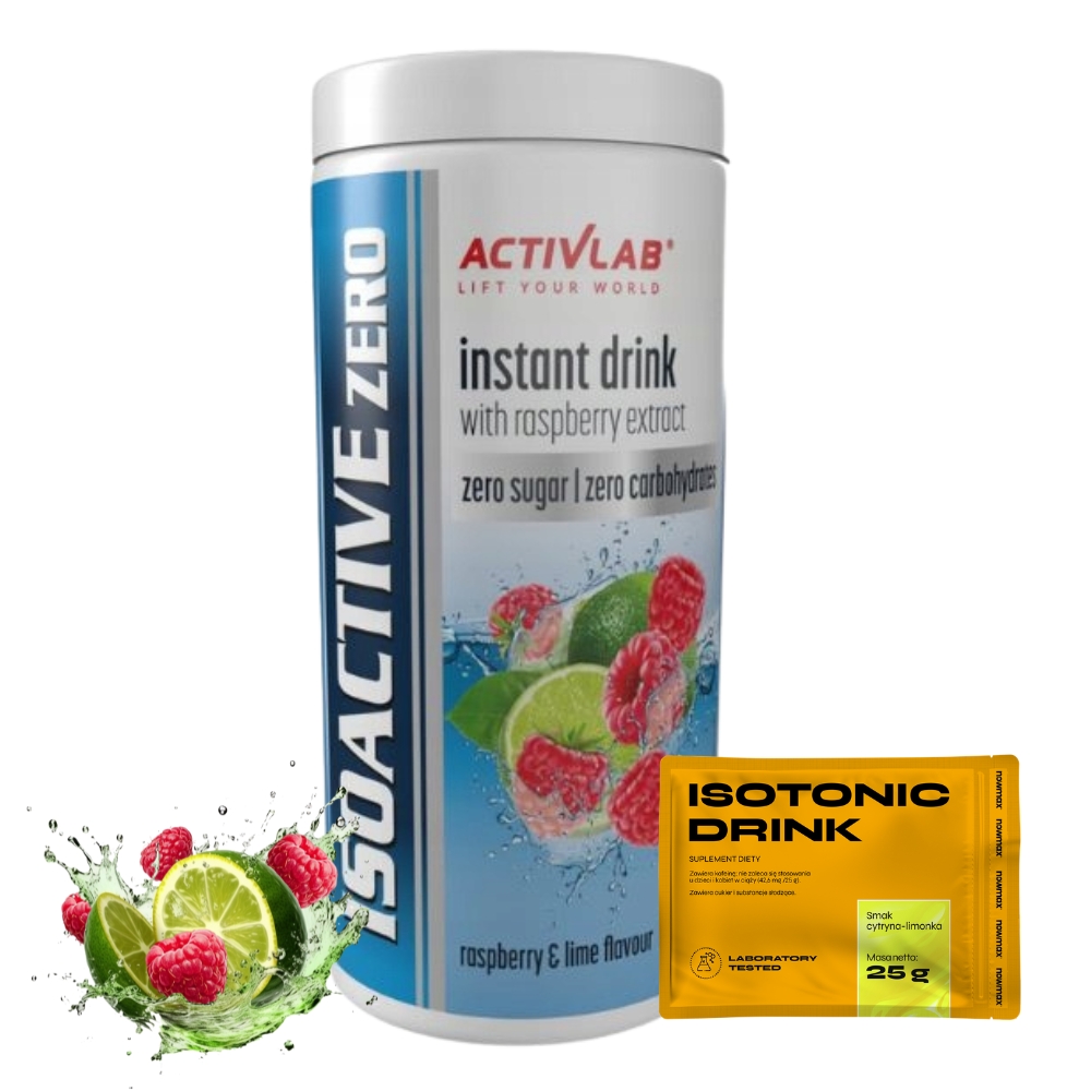 ACTIVLAB ISOACTIVE ZERO ELEKTROLITY 225 g + PRÓBKA ISOTONIC DRINK 25 g - izotonik w proszku ...