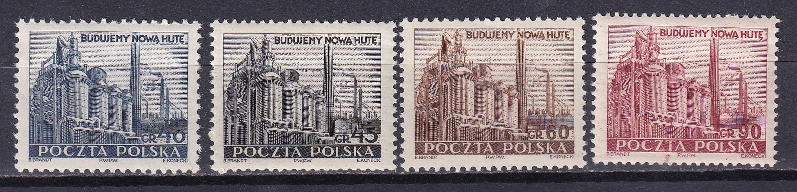 Fi 550-553, 1951r. D2170 • Cena, Opinie • 1951 - 1960 17507219015 • Allegro