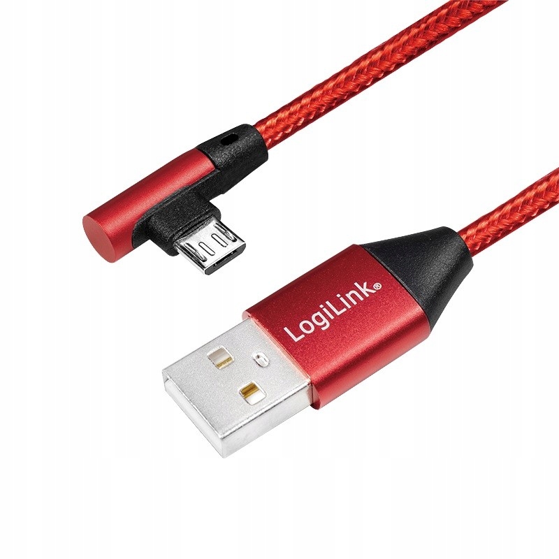 Kabel Logilink USB - microUSB typ B 1 m czerwony - Sklep, Opinie, Cena w Allegro
