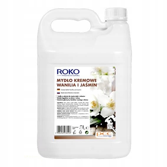 ROKO Krémes szappan 5 l vanília és jázmin, (5900948238228) • Ár ...