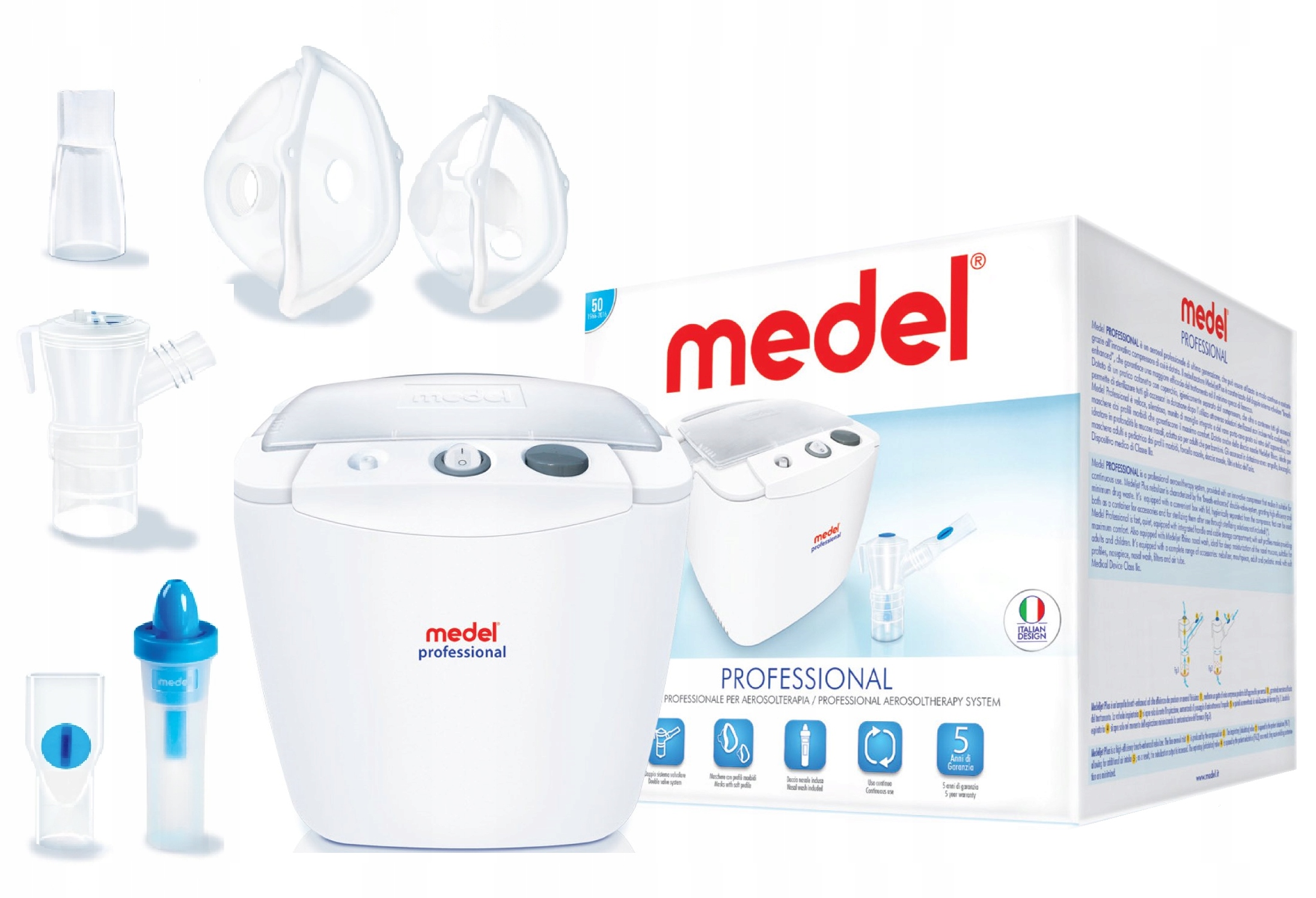 Купить ПРОФЕССИОНАЛЬНЫЙ ИНГАЛЯТОР MEDEL ДЛЯ ДЕТЕЙ И СИНУСОВ 2 ...