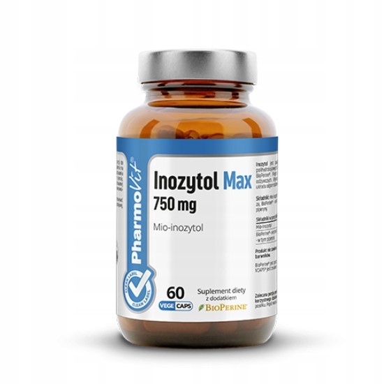 PHARMOVIT Inozytol Max 750mg układ nerwowy 60 kaps 12588917267 - Allegro.pl