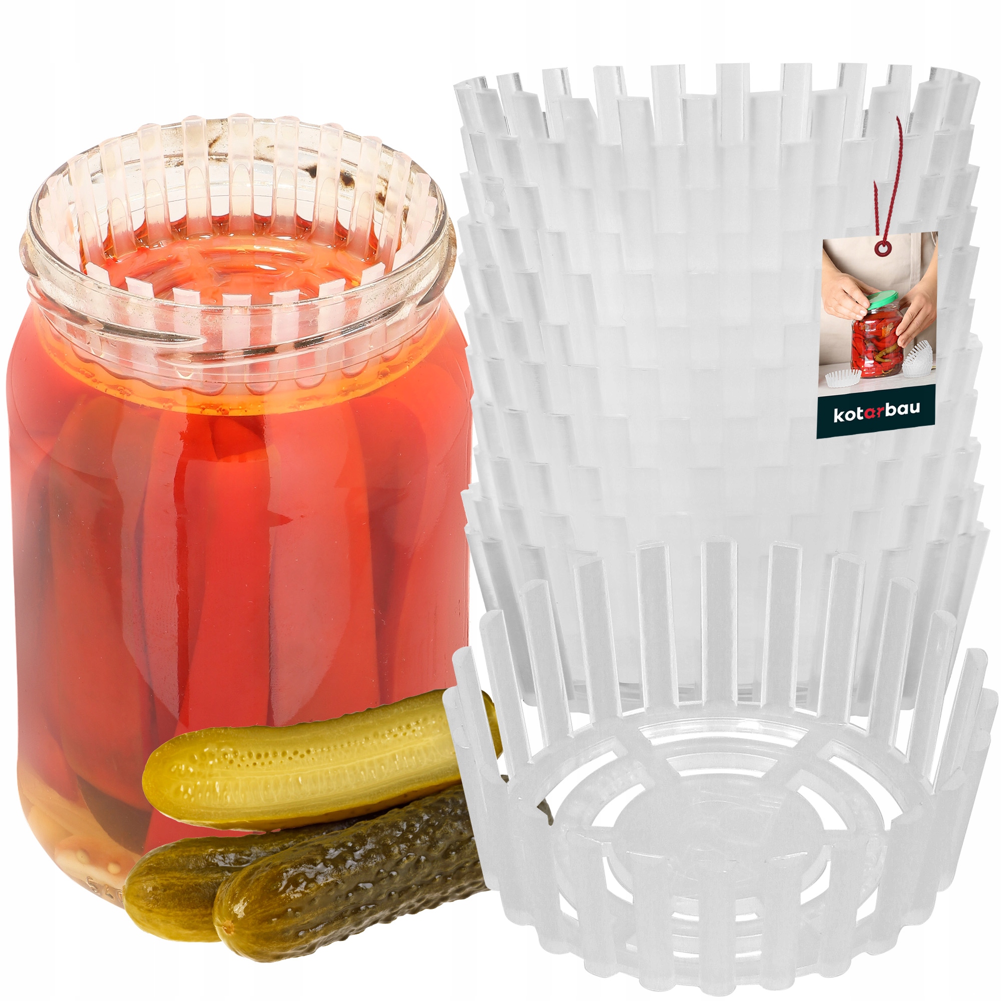 12 SZT DOCISK DOCISKI DO PRZETWORÓW SŁOIKÓW SITKO KISZENIA OGÓRKÓW Fi ...