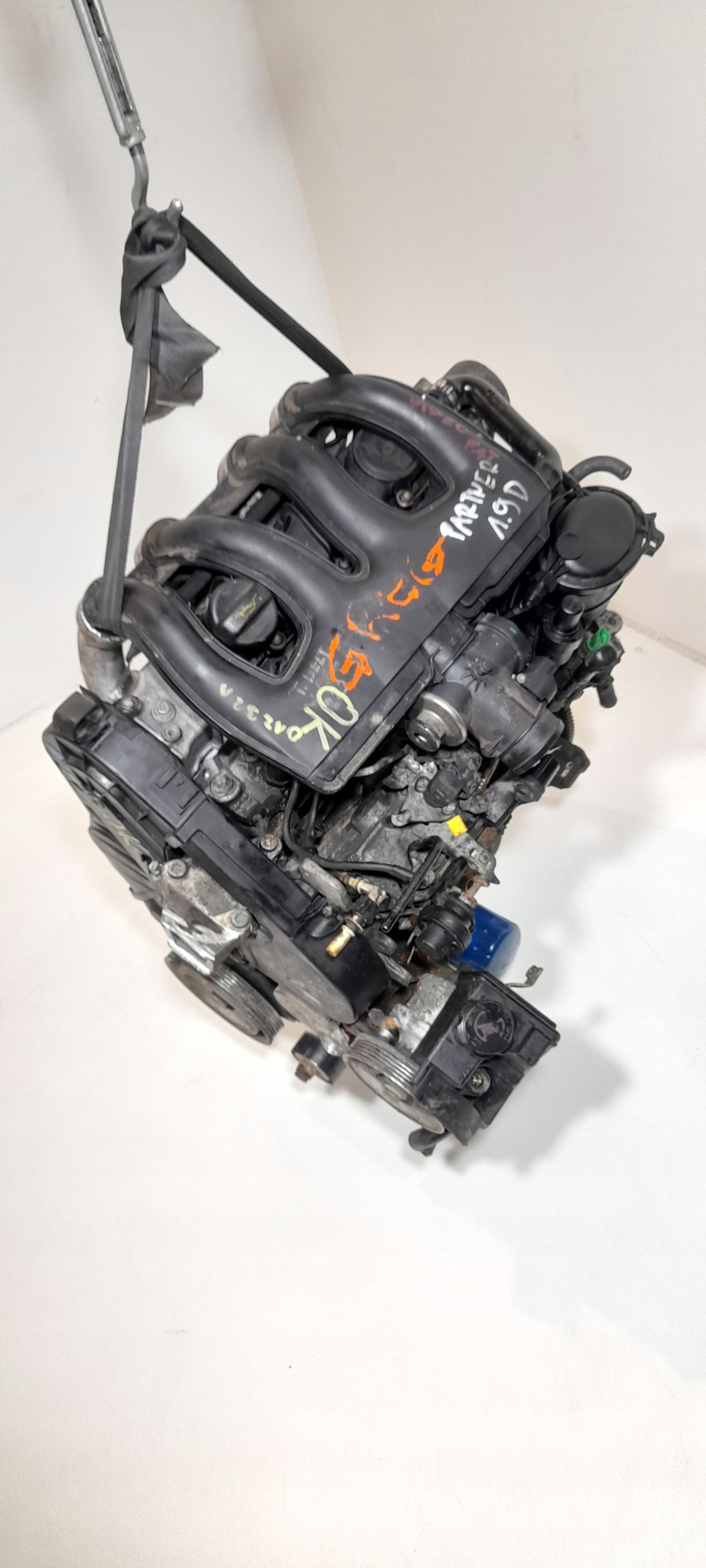 SILNIK KOMPLETNY PEUGEOT PARTNER CITROEN BERLINGO 1.9 D DW8 DW8B WJY za ...