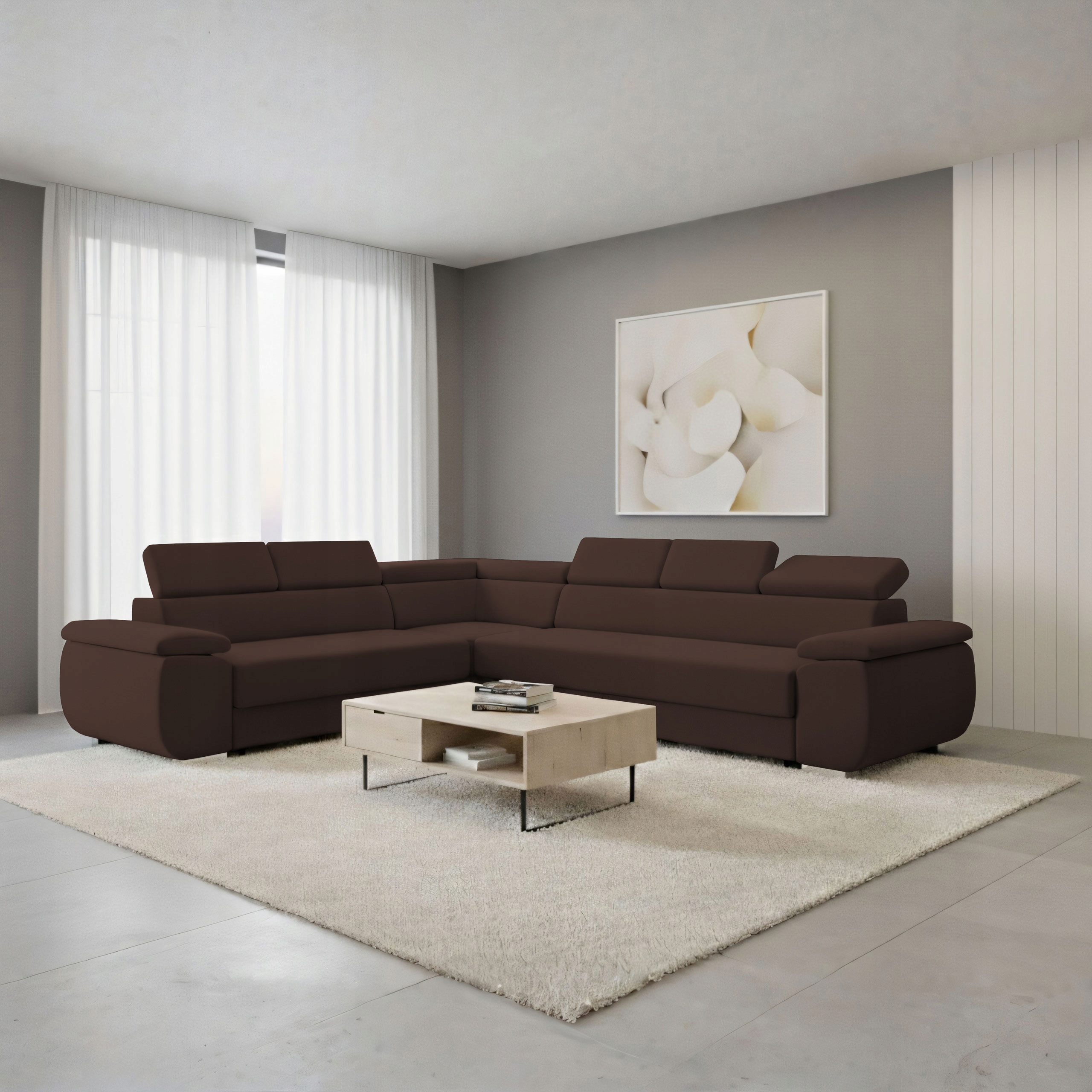 Narożnik z funkcją SPANIA Rozkładany ROGÓWKA Sofa Dantino 255x318 Producent (5906623797769 ...