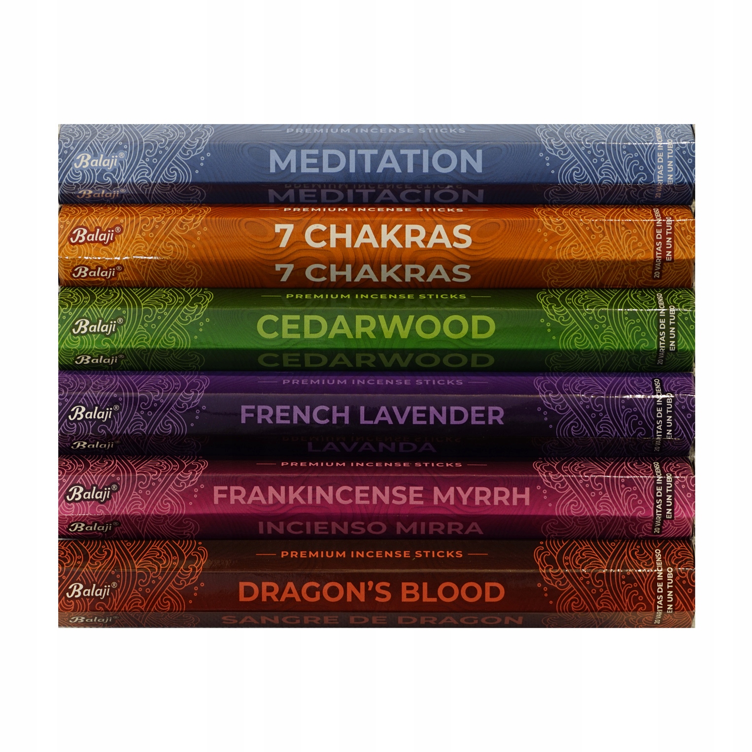 SADA indických vonných tyčinek BALAJI 200 ks, • Ceny, Recenze - Allegro