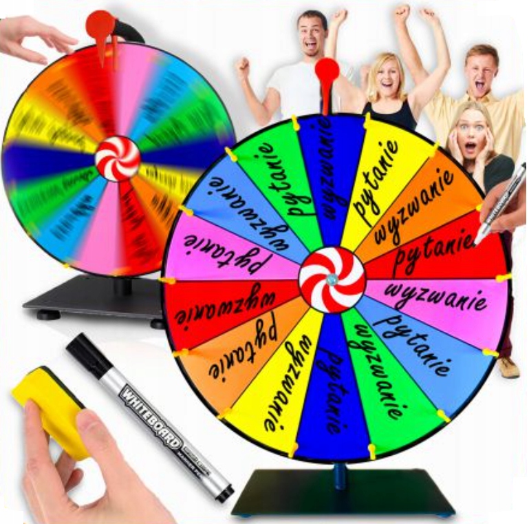 KOŁO FORTUNY SUCHOŚCIERALNE GRA DLA DZIECI LOTERIA IMPREZY WARSZTATY ...