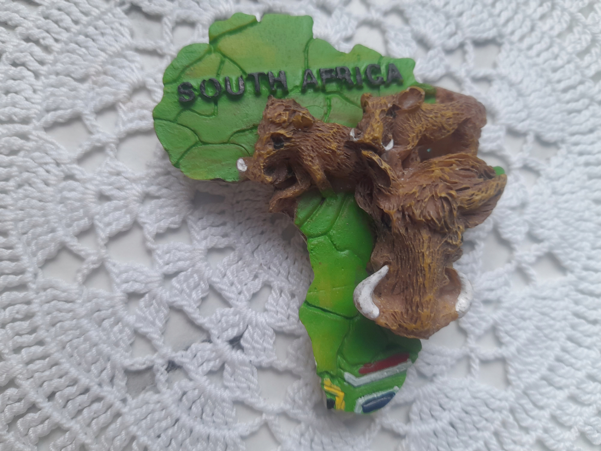 MAGNES NA LODÓWKĘ AFRYKA RPA BAWÓŁ MAPKA SOUTH AFRICA FLAGA BAWOŁY ...