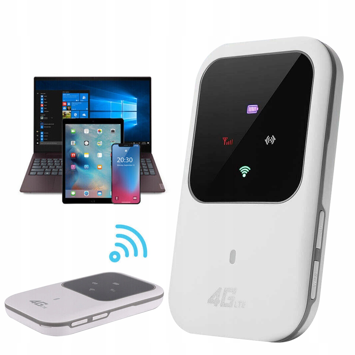 WLAN ROUTER SIM KARTA MODEM Wi-Fi 150Mbps 4G LTE Router Tragbare LCD za ...