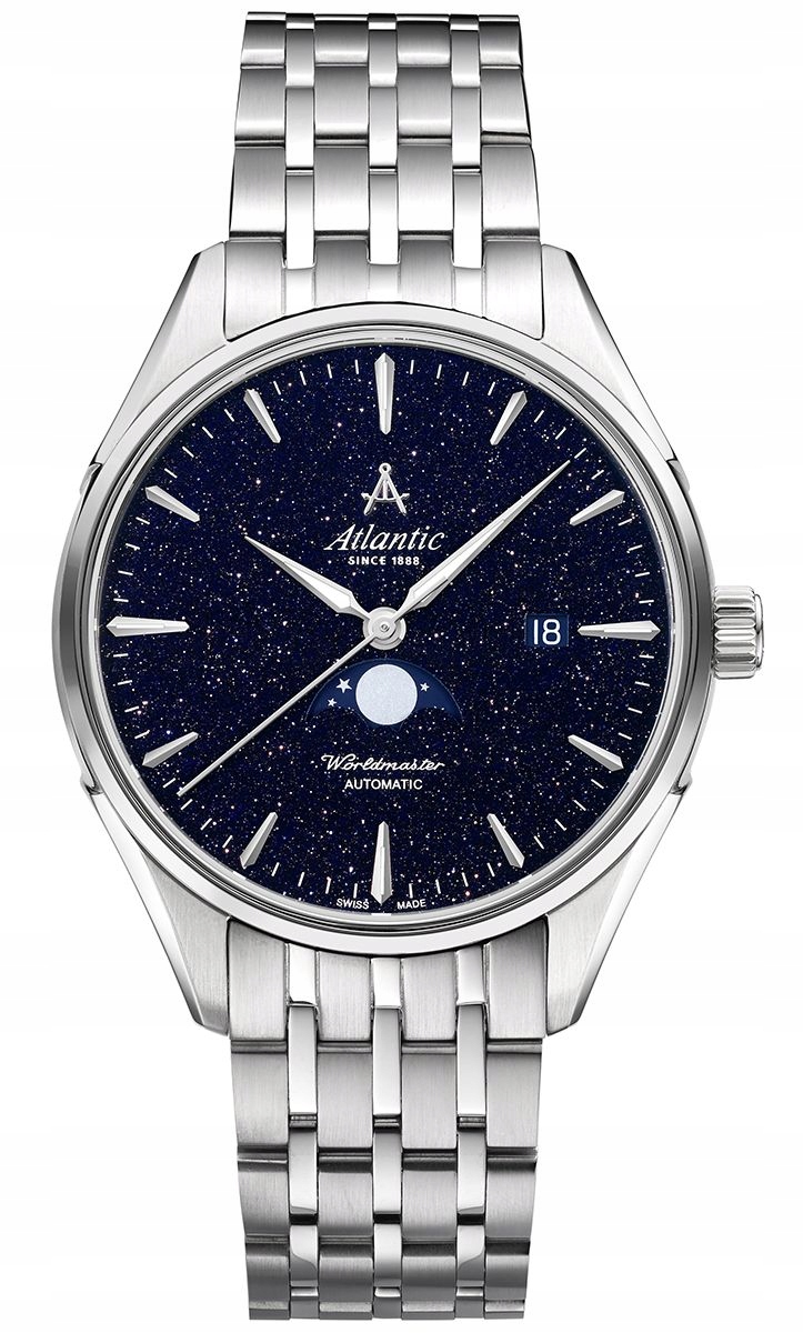 ATLANTIC Worldmaster Nightsky Moonphase 52788.41.91 42mm WR50 SW280-1 ...