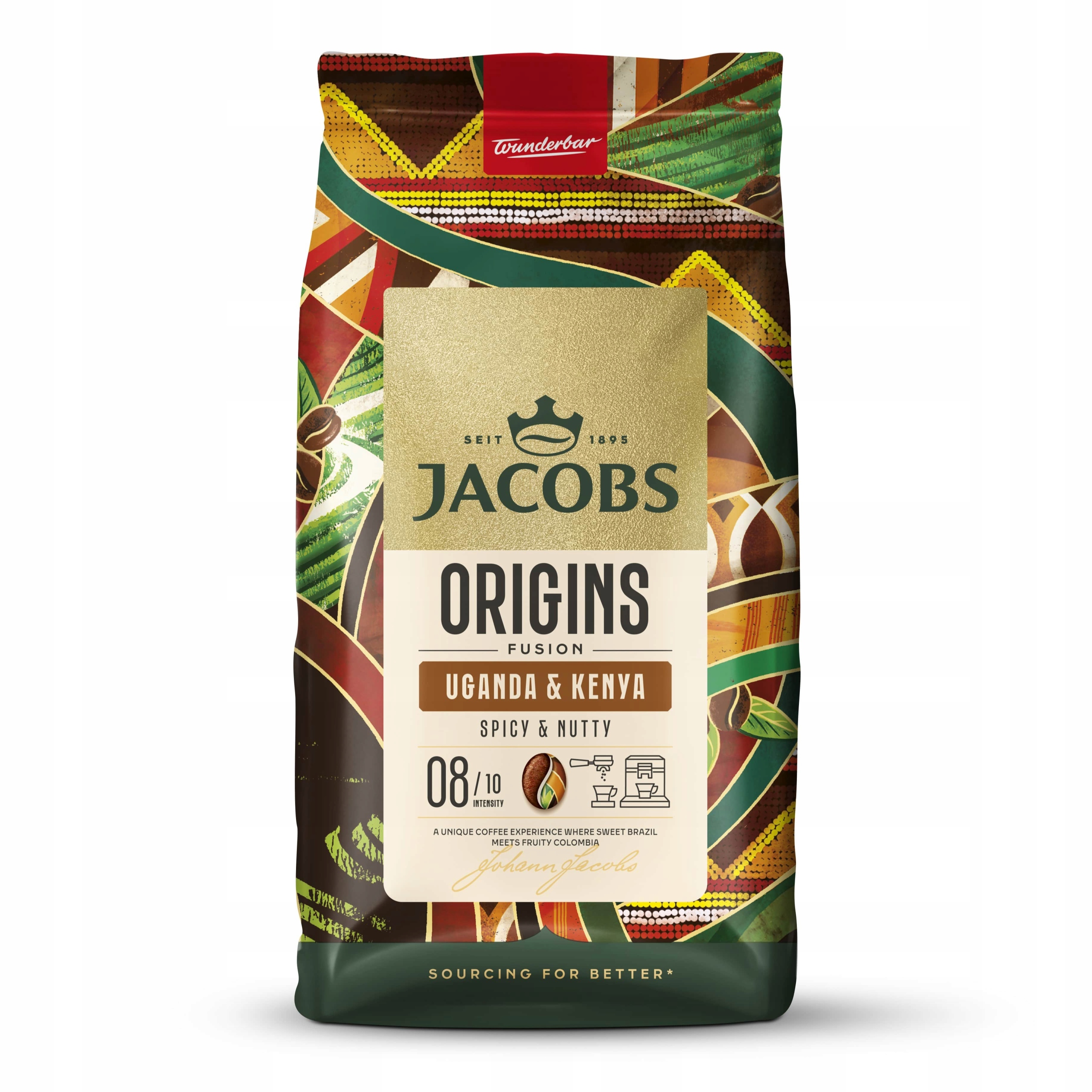 Kawa ziarnista mieszana Jacobs Origins Fusion Uganda&Kenya 1000 g ...