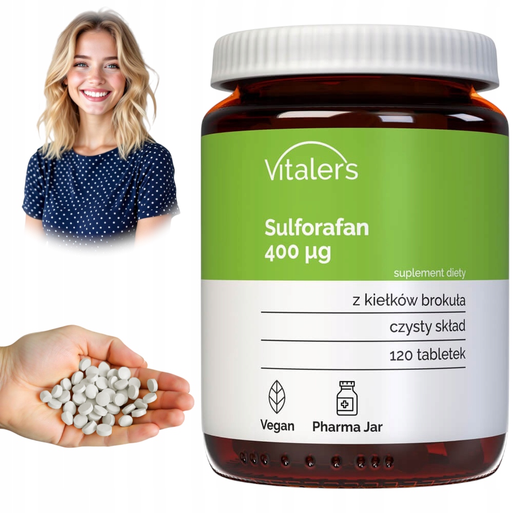 Sulforafan SULFORAPHANE 400 mcg EKSTRAKT STANDARYZOWANY Antyoksydant ...