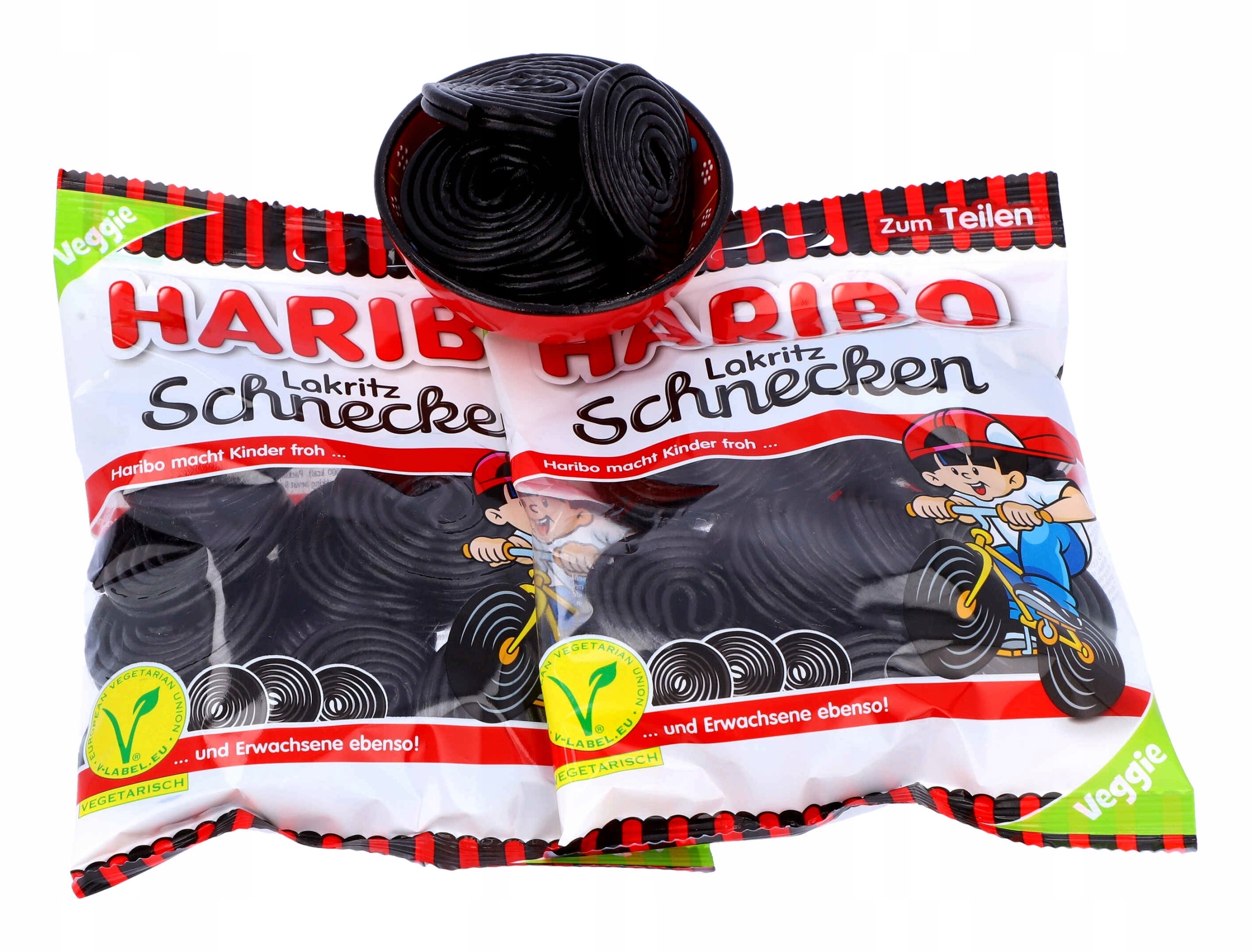 Haribo Lakritz Schnecken ŚLIMAKI O SMAKU LUKRECJI 175 g Z DE ...